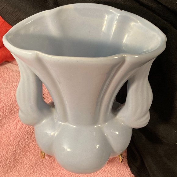Niloak Pottery | Accents | Vtg 93s Mcm Ark Niloak Light Blue Art ...